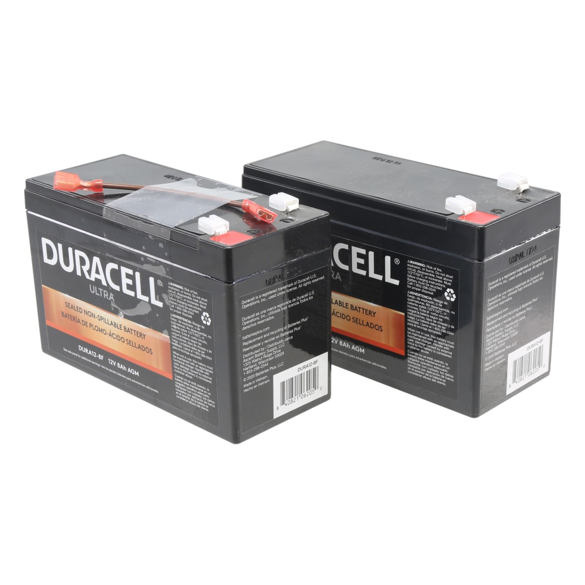 12V, 8 Ah Double Battery Pack With Jumper - FAAC 3540.5 - Swing Gate ...