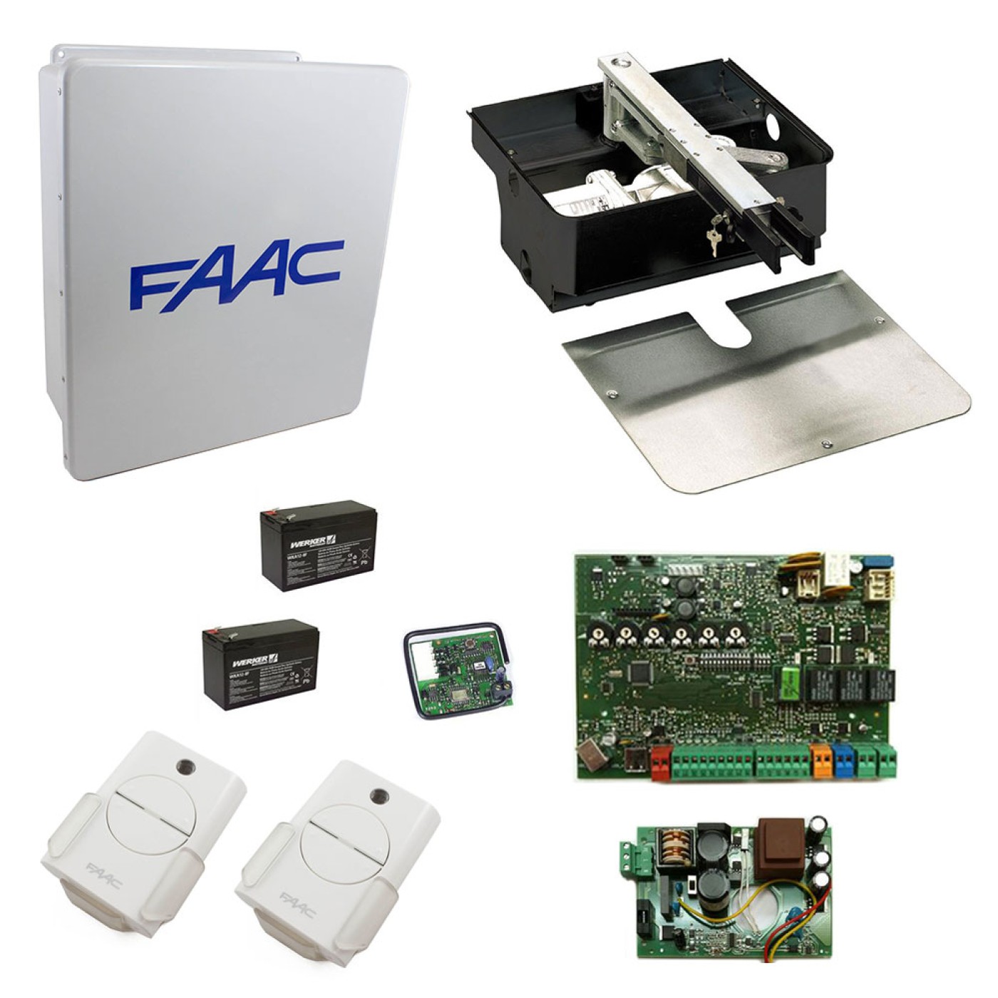 FAAC 770 In-Ground Hidden Single Swing Gate Opener Kit (14ft/ 1100 lbs ...