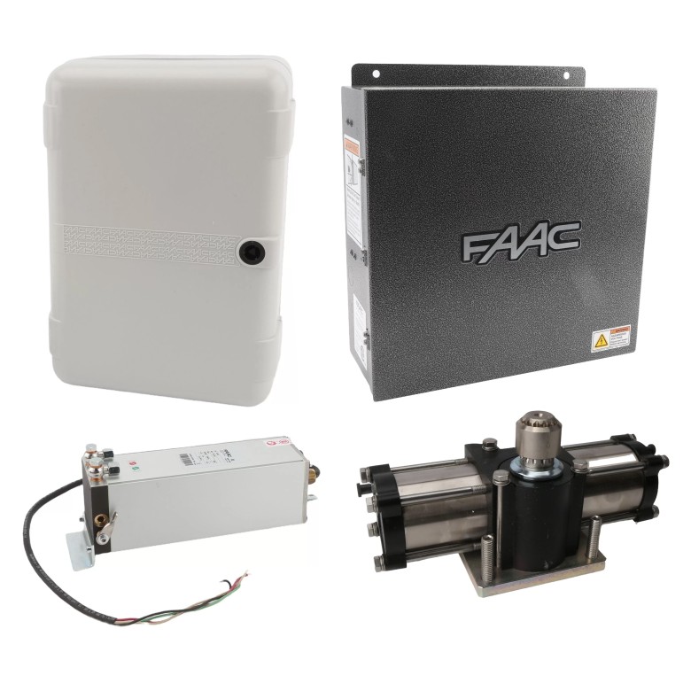 FAAC 750 CBAC 220V 100 Degree Pump Motor Assembly Kit with Steel Enclosure - 750CPMA-220-100 ...