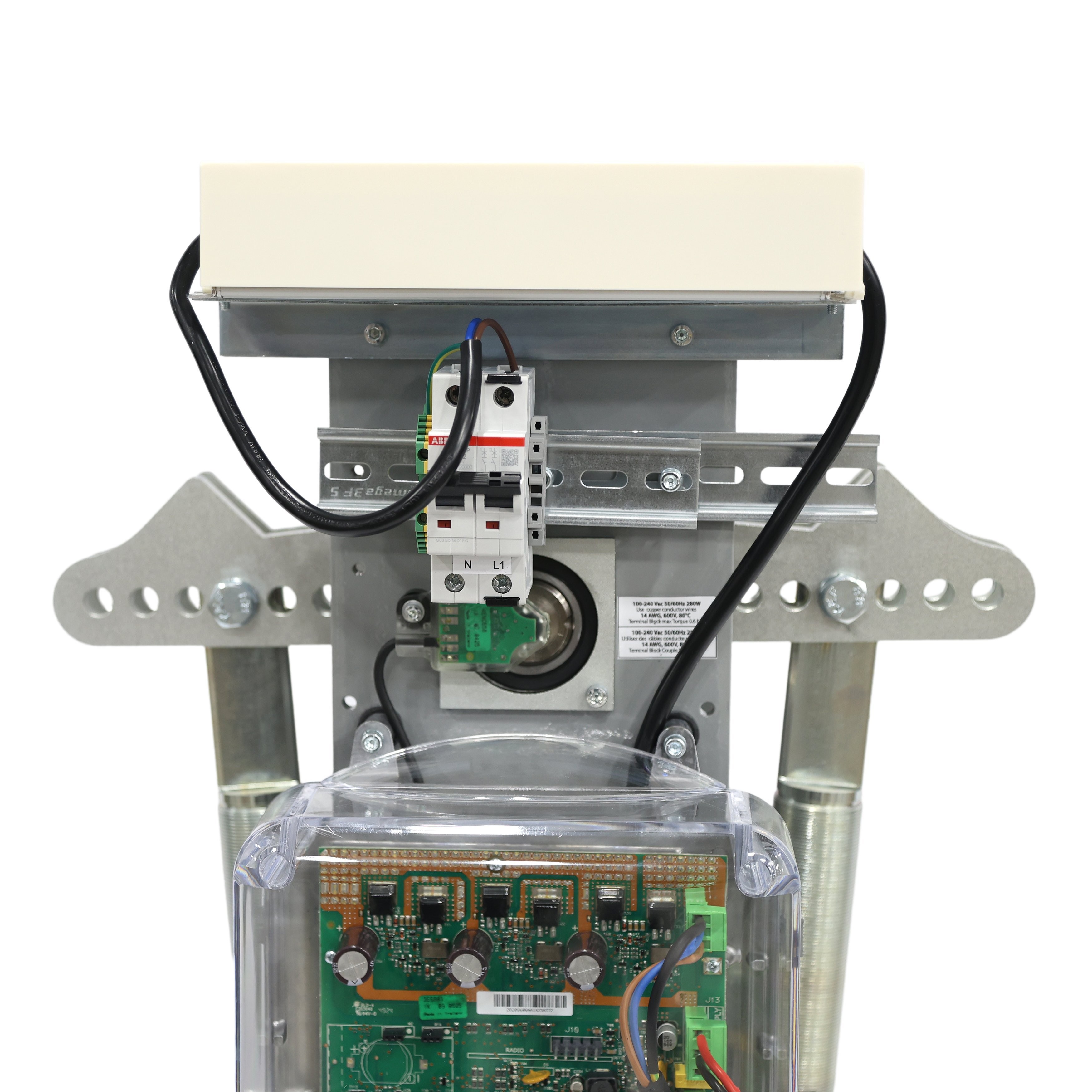 FAAC B680H Automatic Barrier Gate Opener L Kit w/ Blue Cover (Barrier ...