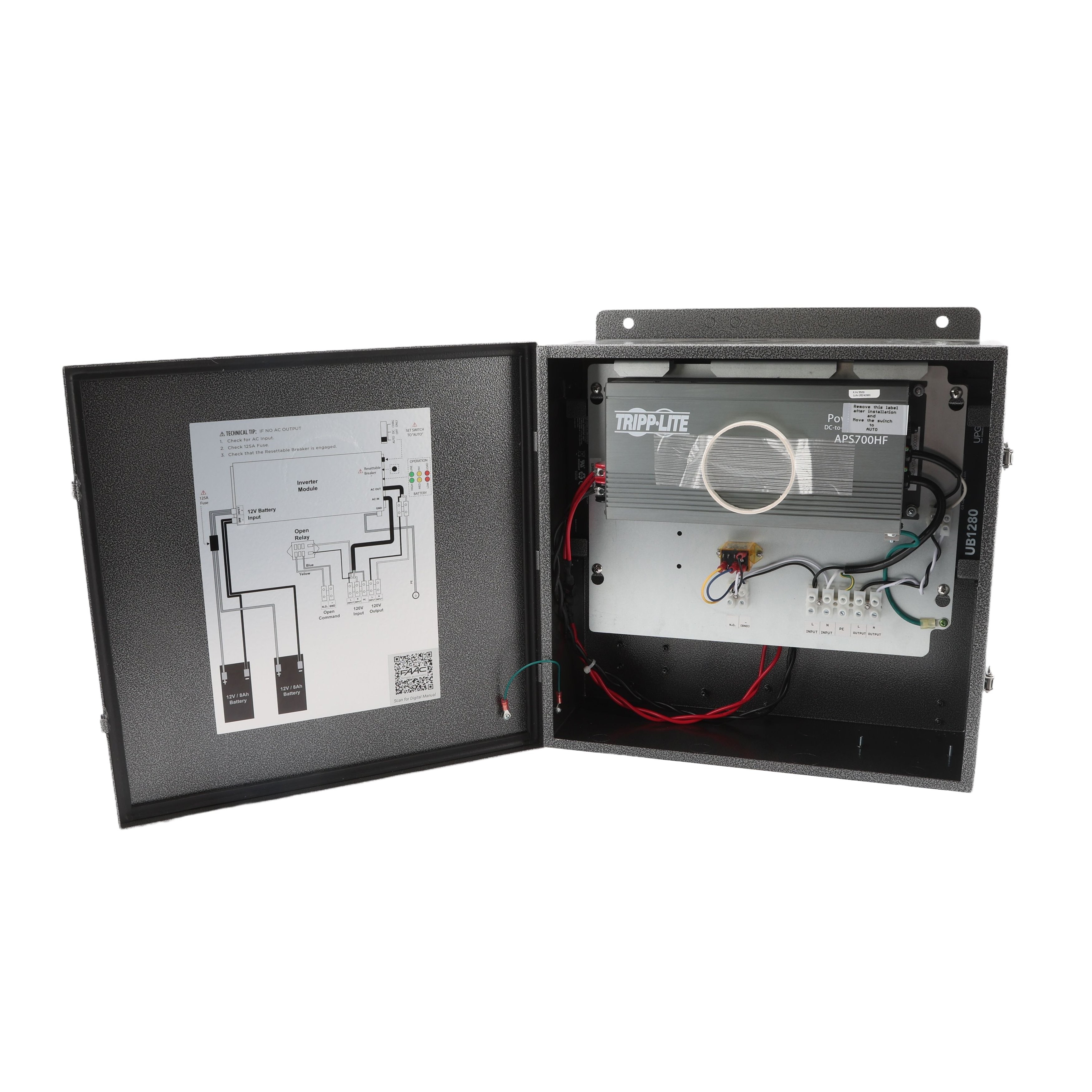 FAAC 115V AC Battery Backup For 402, 422, 400, 750, and 844 Series ...