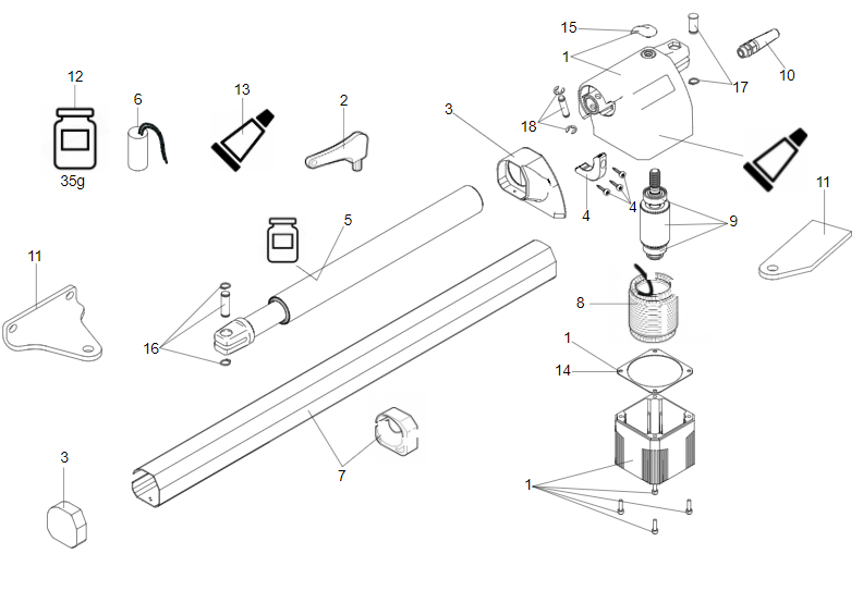 FAAC 412 DX Parts - Swing Gate Opener Parts - FAAC Part Finder - Parts ...