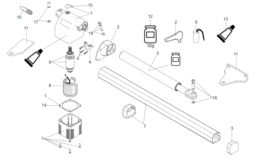 FAAC 412 SX Parts - Swing Gate Opener Parts - FAAC Part Finder - Parts ...