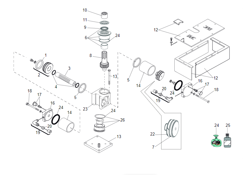 FAAC 750 Parts - Swing Gate Opener Parts - FAAC Part Finder - Parts ...