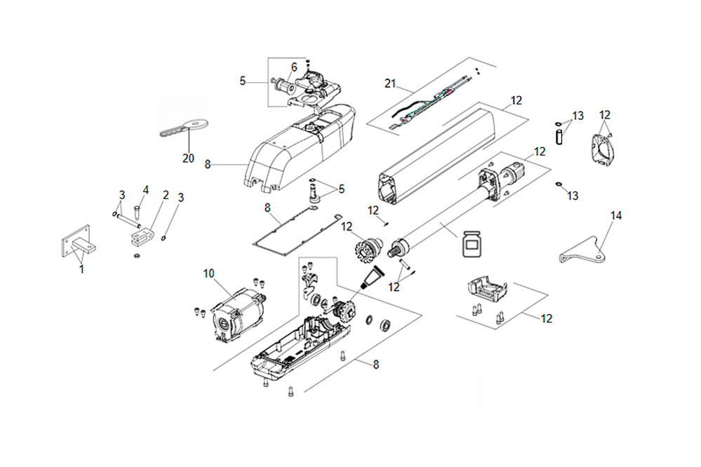 FAAC 415 L LS 115V Parts - Swing Gate Opener Parts - FAAC Part Finder ...